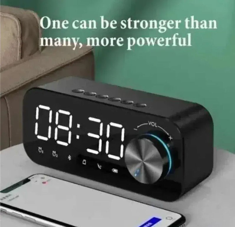 Digitalni sat sa alarmom i Bluetooth zvučnikom ⏰   Novo, u originalnom
