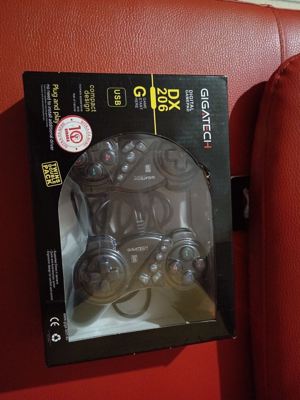 GIGATECH DX 206 digitalni gamepad sa USB povezivanjem nudi jednostavno