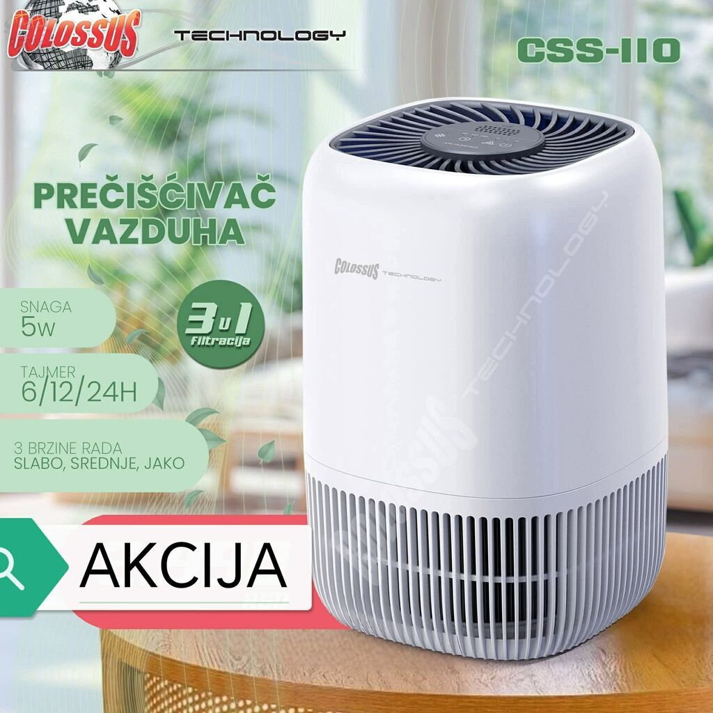 Prečišćivač vazduha CSS-110 - 4800 din Zamenski filter - 1000din