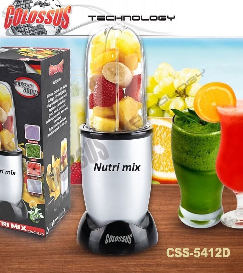 Colossus Technology Nutri Mix blender CSS-5412D - Maksimalna snaga