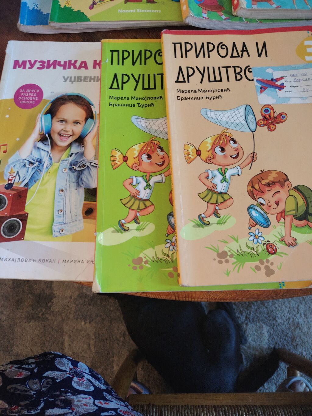 Komplet školskih udžbenika za niže razrede osnovne škole. U kompletu