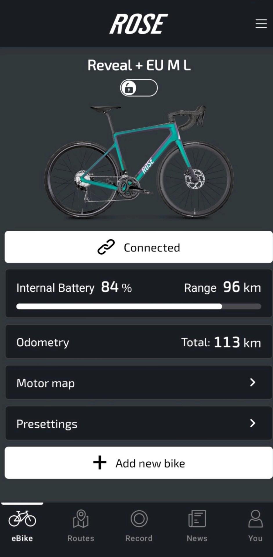 Rose E-Bike Carbon 2025 2x12 105 SAMO 100KM NOV