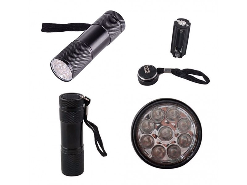 NOVA UV lampa 9 LED (395nm) ultra lagana od aluminijuma