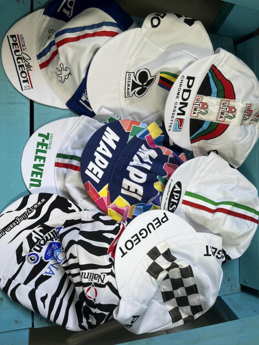 VINTAGE KAPE PEUGEOT MAPEI DOMINA COLNAGO