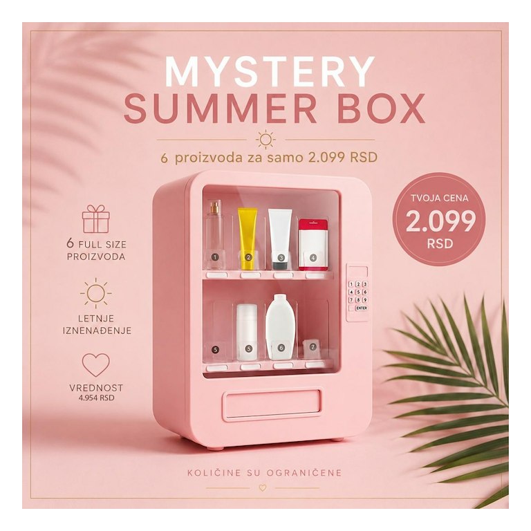 Možda će Vam se
                svideti
Netflix One Piece poklon set edt 100 ml + gel za tuširanje 150 ml + flašica za vodu
Magic Beauty ceger
Hello Spring Body Box
Dr.PAW PAW Box - Platiš 4 d...