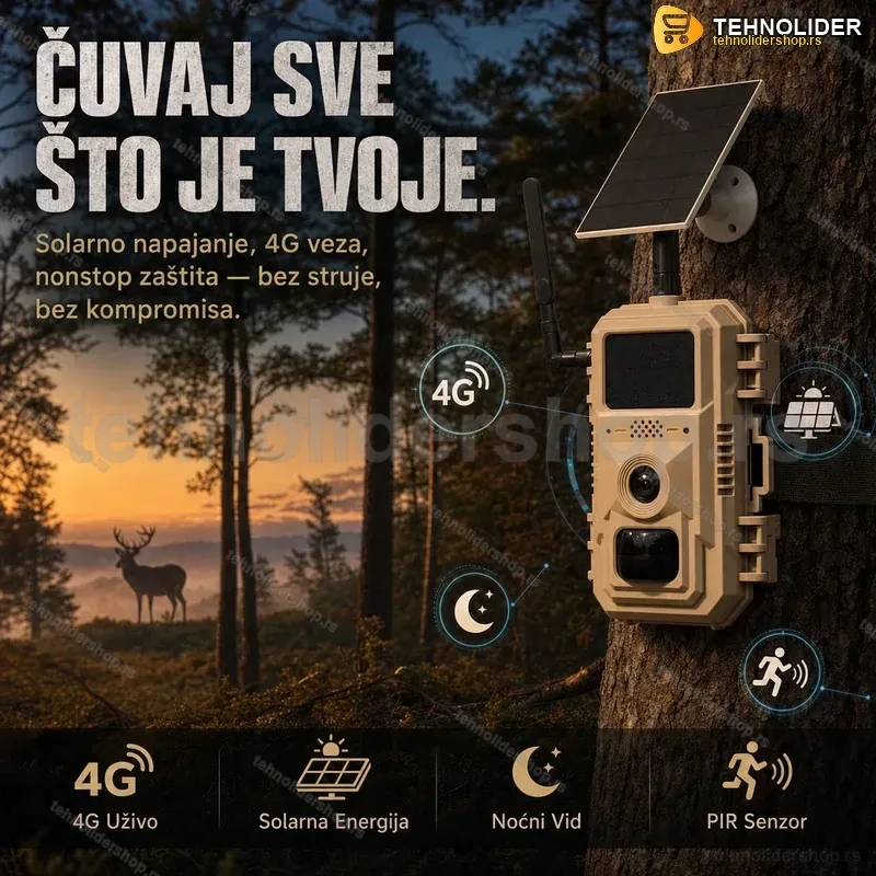 4G Solarna Lovačka Kamera Trail