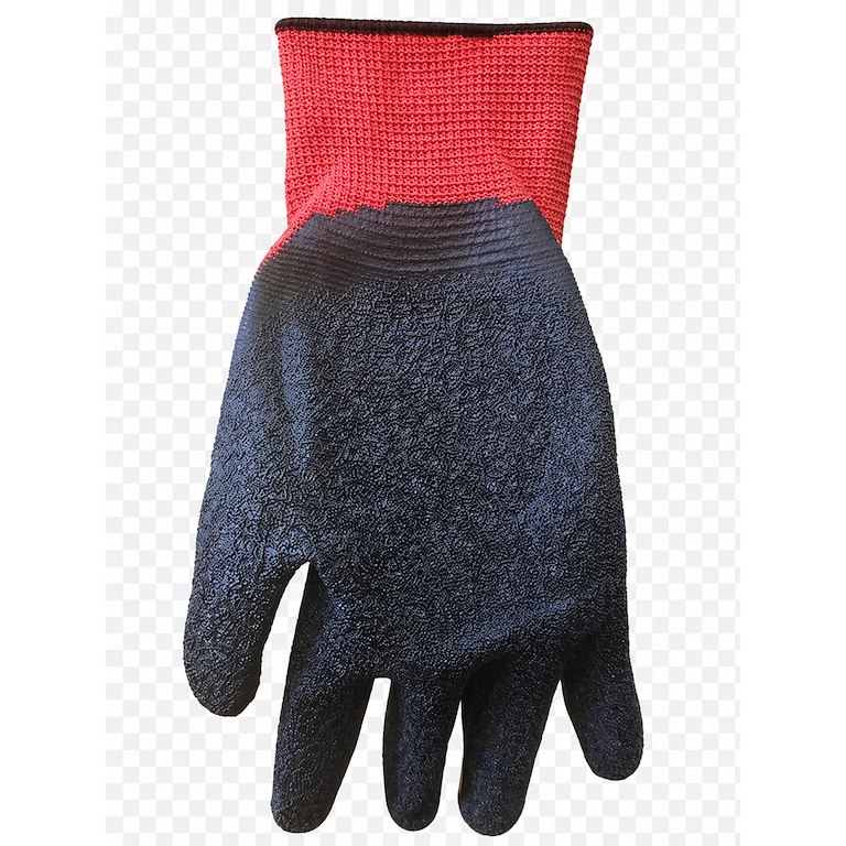 BREDL KS3003 EN 388 2132X - ZAŠTITNE RUKAVICE OD POLIESTERA SA HRAPAVIM LATEKS PREMAZOM