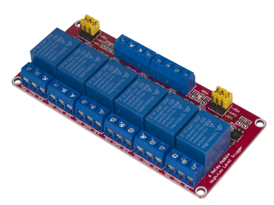 Arduino šestokanalni modul sa relejom 5V/10A