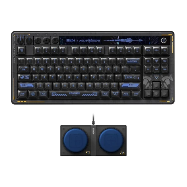 Bežična tastatura 8BitDo Retro 87 mehanička RGB MechaBREAK + Dual Super Buttons