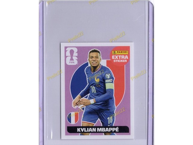 FIFA WORLD CUP 2026 Extra Sticker KYLIAN EMBAPPE Base