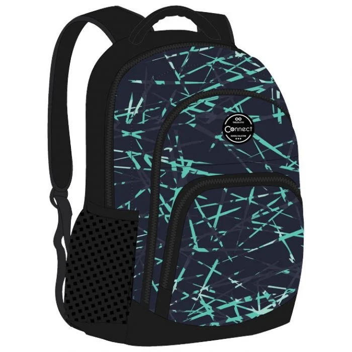 Ranac ðački Monochrome Mesh Brave Connect 39211 crno-zeleni