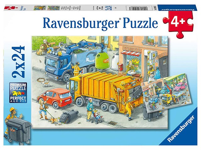 Puzzle 2x24 dela Gradska vozila Ravensburger 05096
