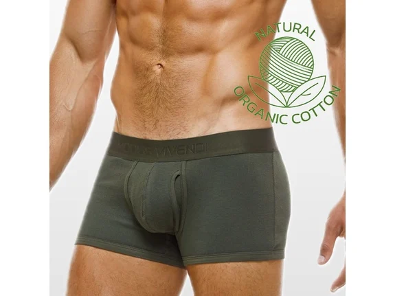 Modus Vivendi bokserice iz Organic linije muške tamno kaki - M