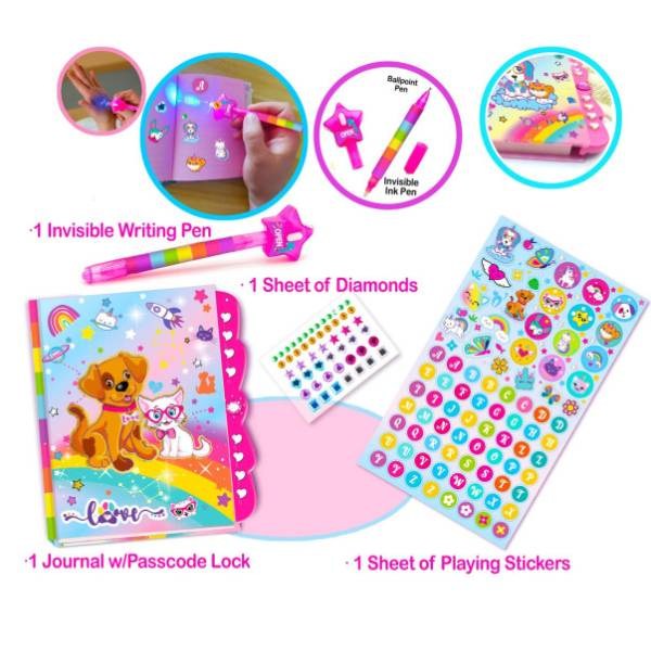 Poklon set Secret Message Journal set 28384