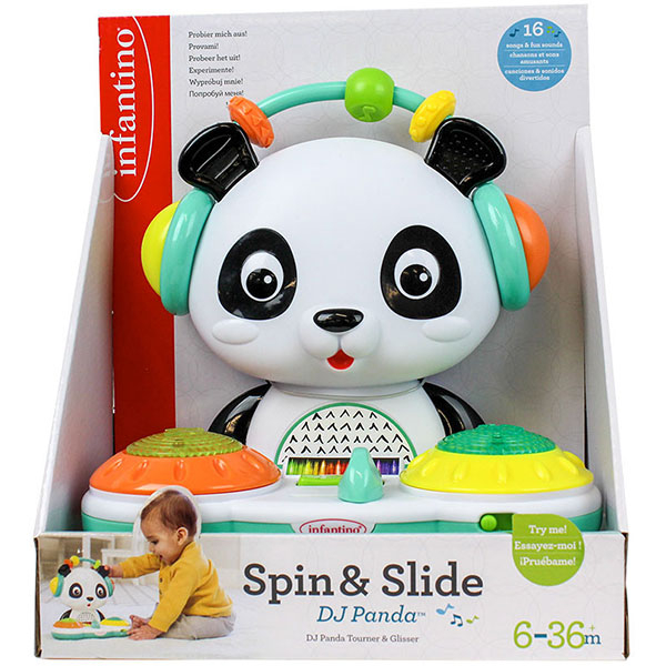 Muzička edikativna igračka Spin and slide Panda Infantino 115110