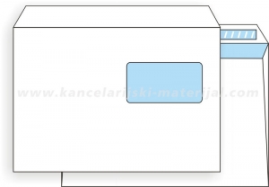 PIGNA Edera C5 koverta 162x229mm 90g (otvaranje na dužoj strani) desni prozor