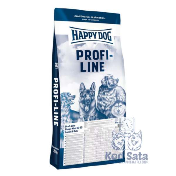 Happy Dog Profi-Line Puppy Mini Hrana Za Štence Malih Rasa, Jagnjetina i Pirinač 20kg