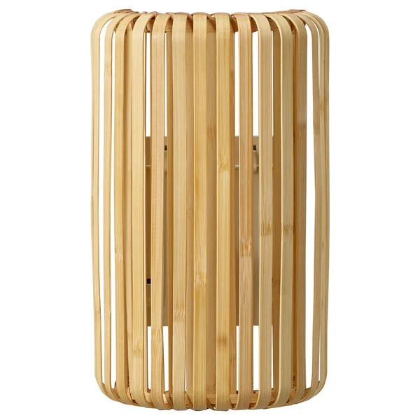 Zidna lampa, trajni priključak, bambus, 30 cm