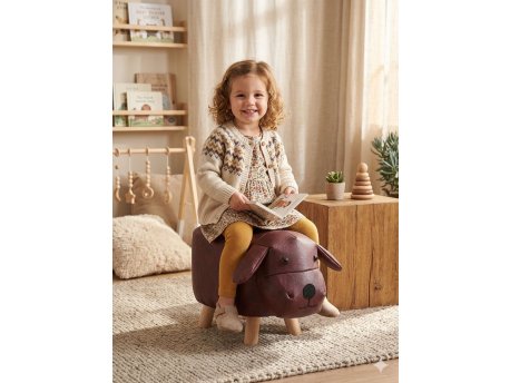 HANAH HOME Dečija stolica Dog Burgundy