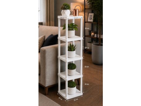 HANAH HOME Višenamenska polica Sakura 5 White