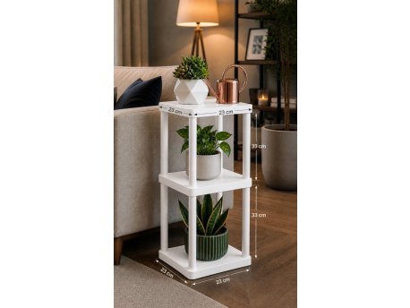 HANAH HOME Višenamenska polica Sakura 3 White