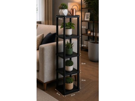 HANAH HOME Višenamenska polica Sakura 5 Black