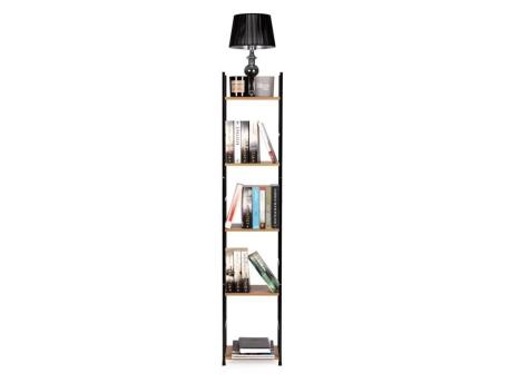 ModernHome Drvena polica sa metalnim okvirom