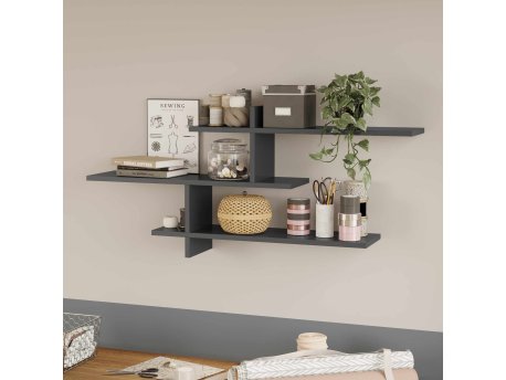 HANAH HOME Zidna polica Genoa Anthracite