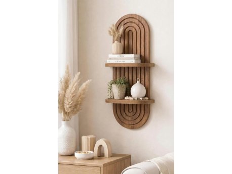 HANAH HOME Zidna polica Artmtkwll2D Oak