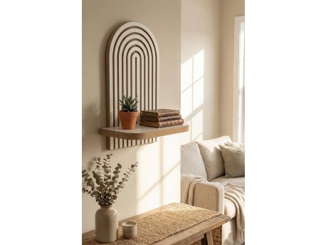 HANAH HOME Zidna polica Artmtkwll1D Whıte