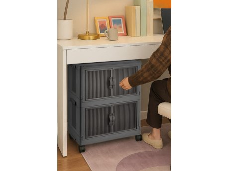 HANAH HOME Višenamenski ormar Lavine 67 Anthracite