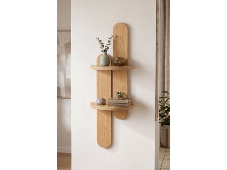 HANAH HOME Zidna polica Artmtkwll4 Oak