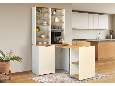 HANAH HOME Coffee štand Flexa Oak Cream
