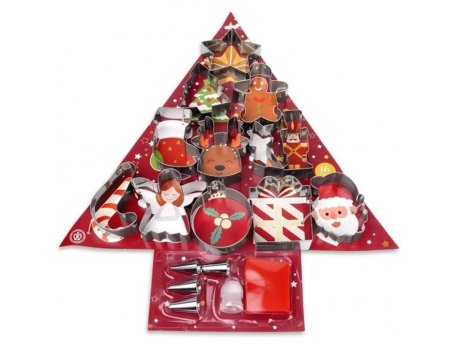 Vilde La Cucina 279086 - Modle za kolače - praznični motiv - INOX ( 16 delova )