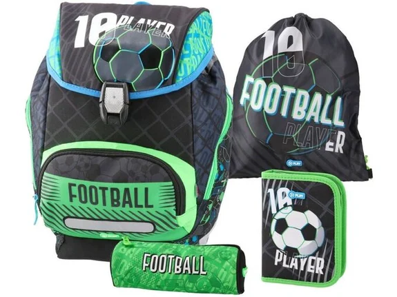 Play Anatomski ranac Logic set 4u1 Neon football