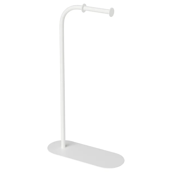 Stalak za rolne toalet-papira, bela, 60 cm