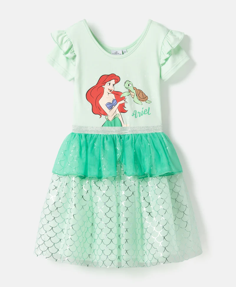 Zelena haljina za devojčice The Little Mermaid