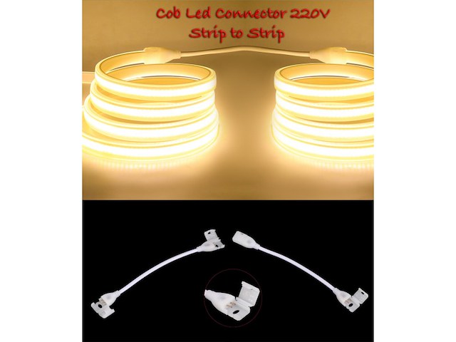 Konektor za nastavak dve COB led trake 220V - Strip to