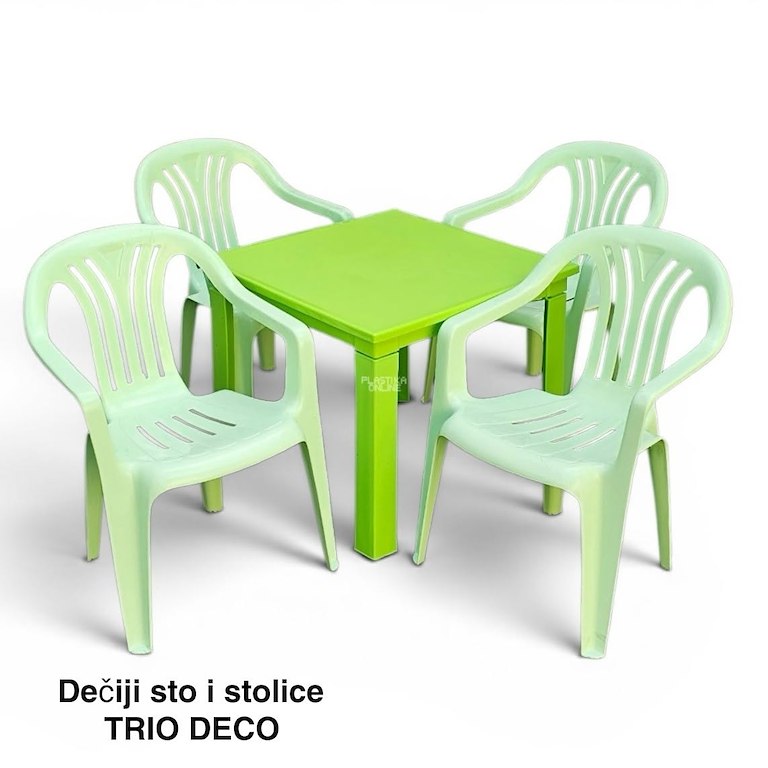 Dečiji sto i stolice TRIO DECO – Sto i 4 stolice za decu – KIVI