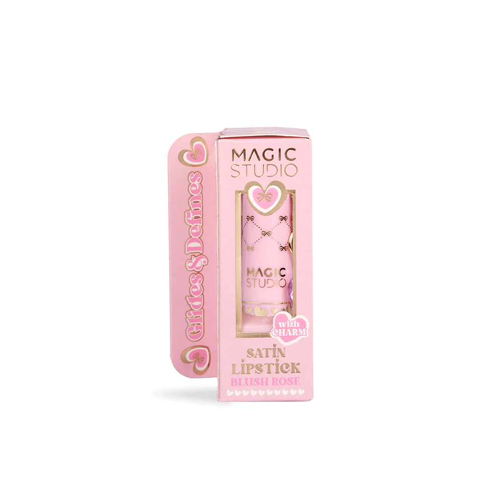 Magic Studio Satin ruž za usne sa priveskom, blush rose, 3,5 g