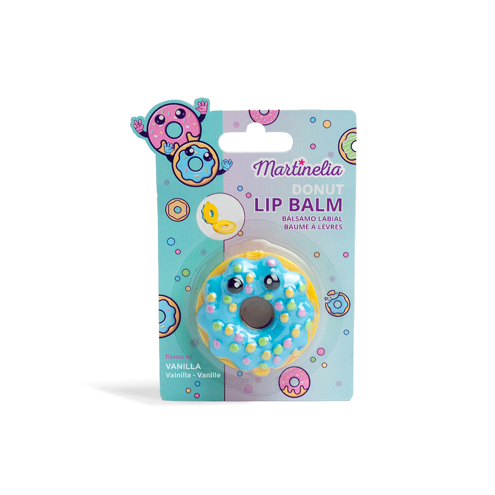 Martinelia Donut balzam za usne sa priveskom, vanila, 4g