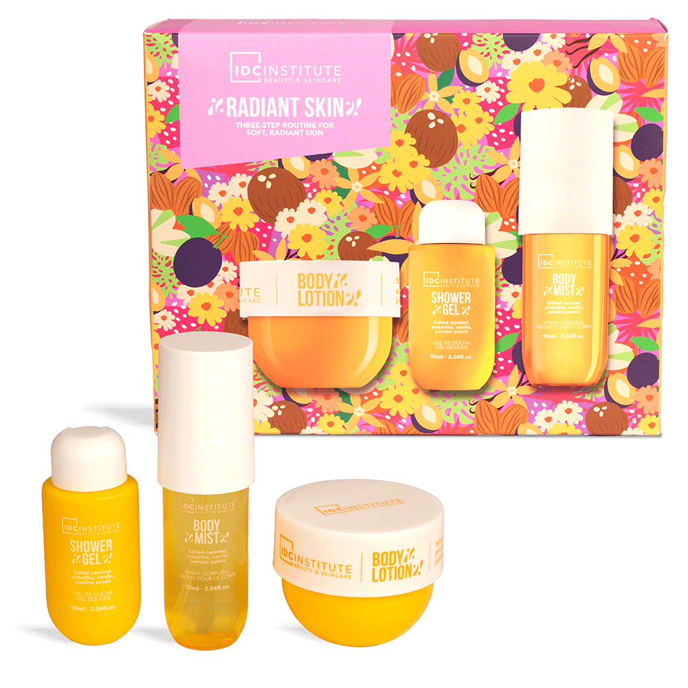 IDC Institute Radiant Skin set za negu tela, 3/1 (150 ml + 90 ml + 90 ml)