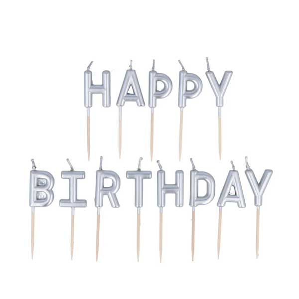 Happy birthday svećice srebrne