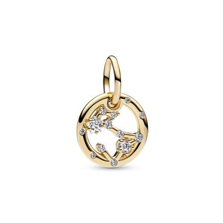 Viseći privezak Zodijak u znaku ribe od 14k pozlate