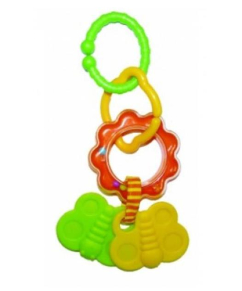Biba toys zvečka glodalica za bebe Leptirići