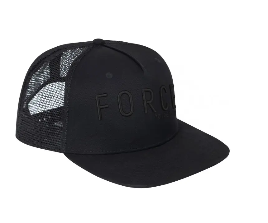 Kačket FORCE TRUCKER LOGO 3D, crni