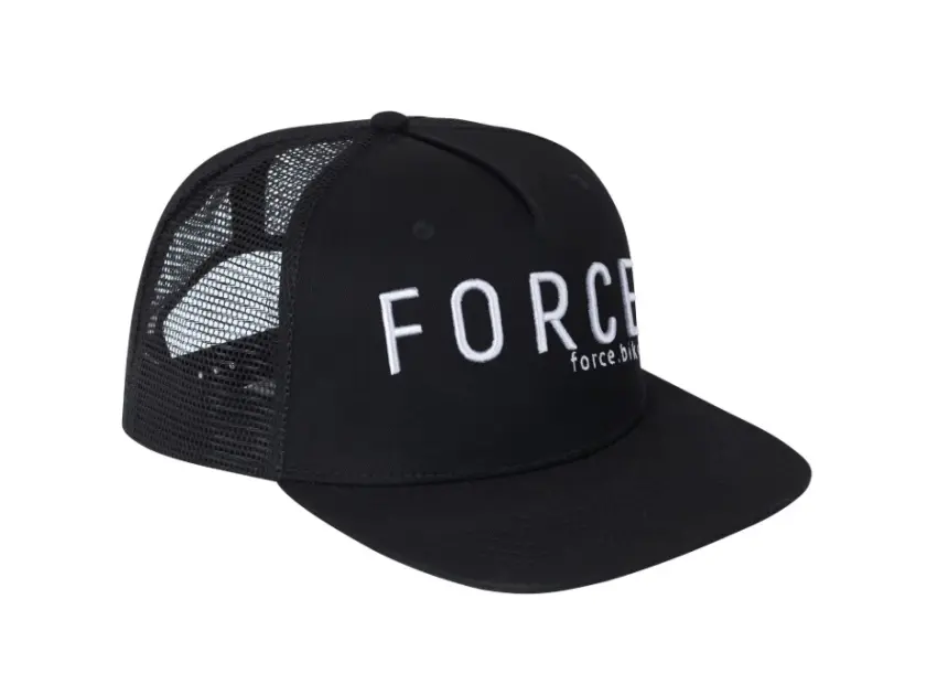 Kačket FORCE TRUCKER LOGO 3D, crno-beli