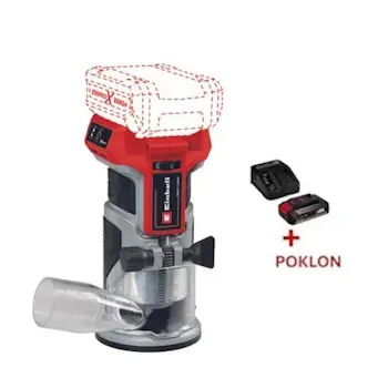Einhell PROFESSIONAL akumulatorska jednoručna glodalica TP-ET 18 Li BL 4350412 + POKLON Einhell starter kit Power X-Change 18V 2.5Ah 4512097