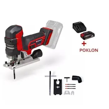 Einhell PROFESSIONAL akumulatorska ubodna testera TP-JST 18/135 Li BL 4321265 + POKLON Einhell starter kit Power X-Change 18V 2.5Ah 4512097