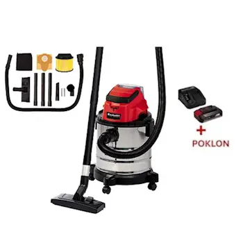 Einhell akumulatorski usisivač za suvo/mokro Power X-Change TC-VC 18/20 Li S 2347130 + POKLON Einhell starter kit Power X-Change 18V 2.5Ah 4512097